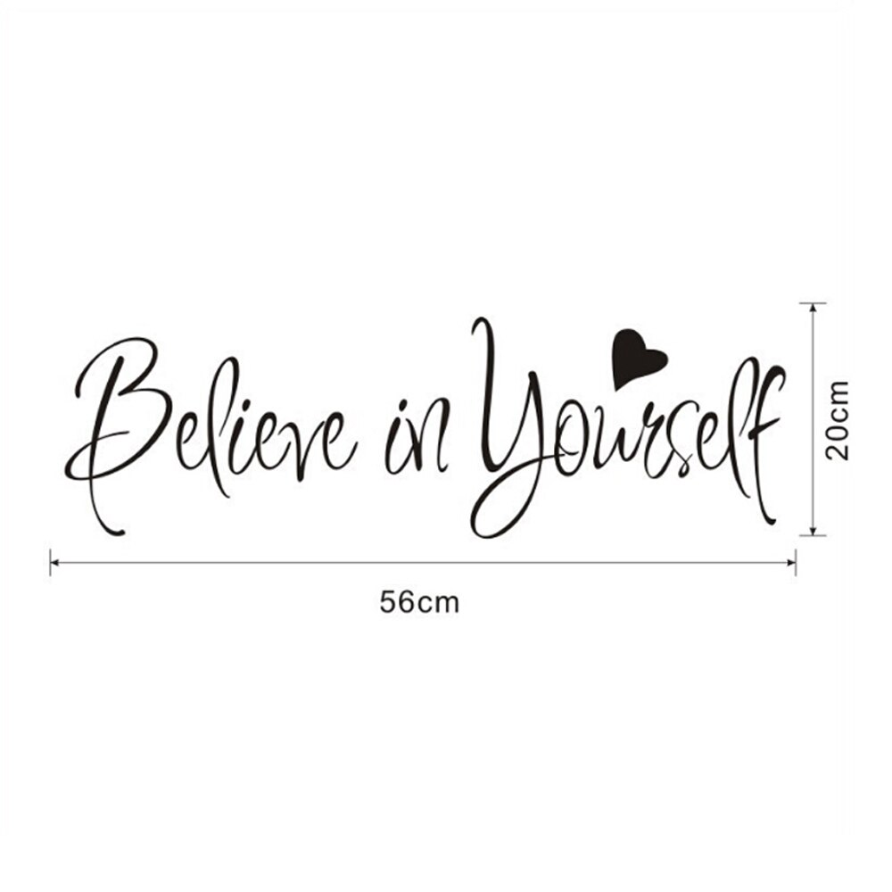 Believe In Yourself Wall Sticker Decor Living Room... – Grandado