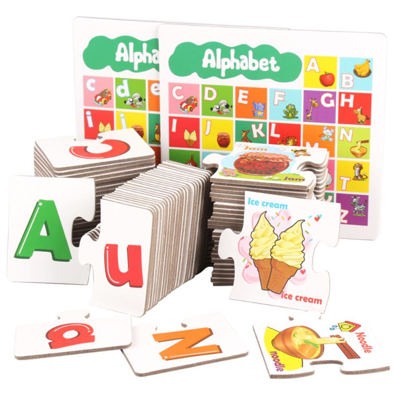 Uppercase Lowercase Letter Cardboard Matching Puzz... – Grandado