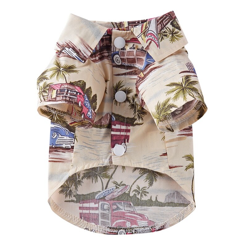 Hundkläder sommar strandskjorta hundtryck hawaii s... – Grandado