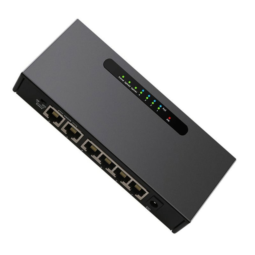 6 Ports POE Switch 52V Power Over Ethernet Network... – Grandado