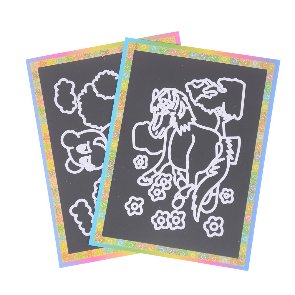 5pcs/lot Two-in-one Magic Color Scratch Paper Colo... – Vicedeal