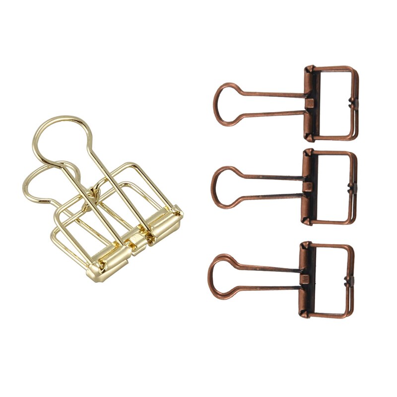 24 stk wire binder clips genanvendelige papir clip... – Grandado