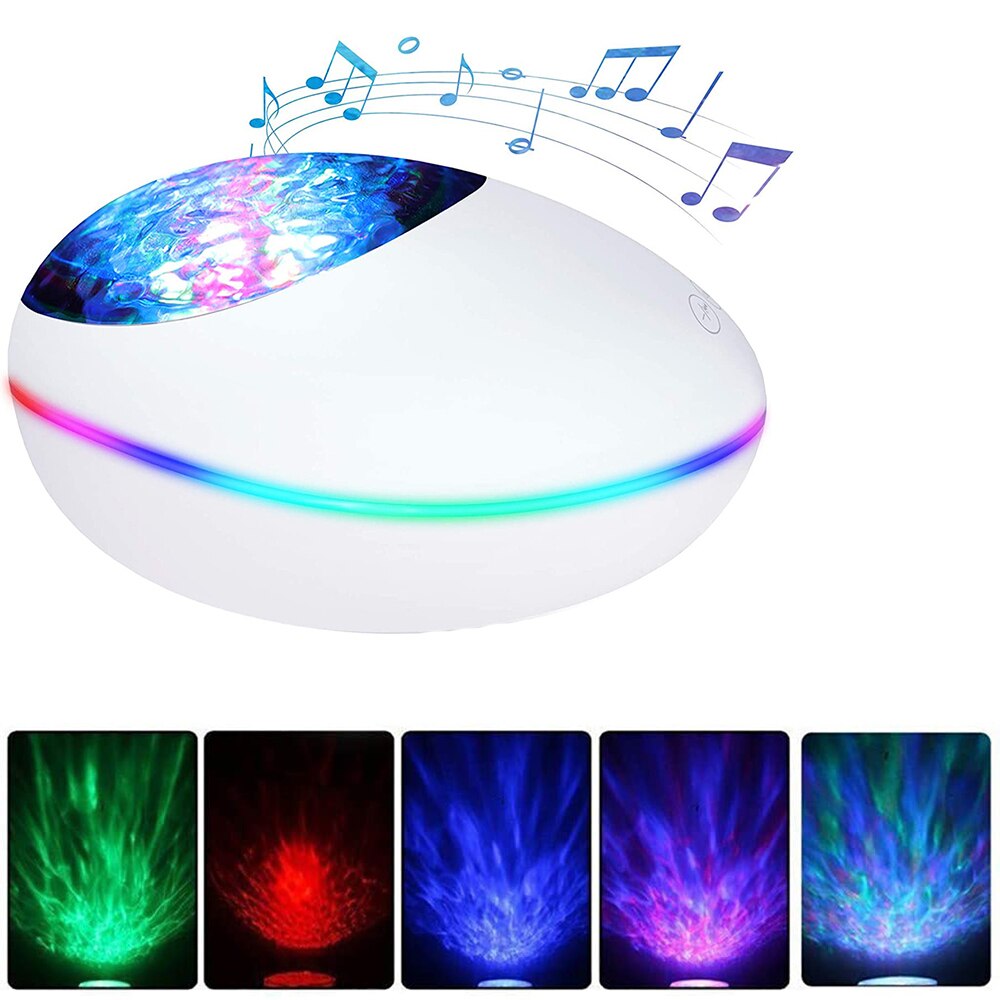Sound-Activated LED Starry Water Wave Music Projec... – Grandado