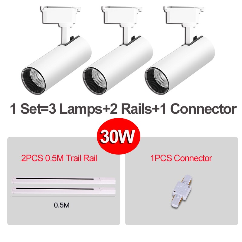 COB Led Track lights 30W Super Bright Track Lamp L... – Grandado