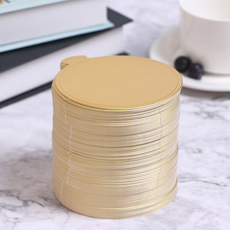 Paquet de 100 ronds gâteau planches décoratif jeta... – Grandado