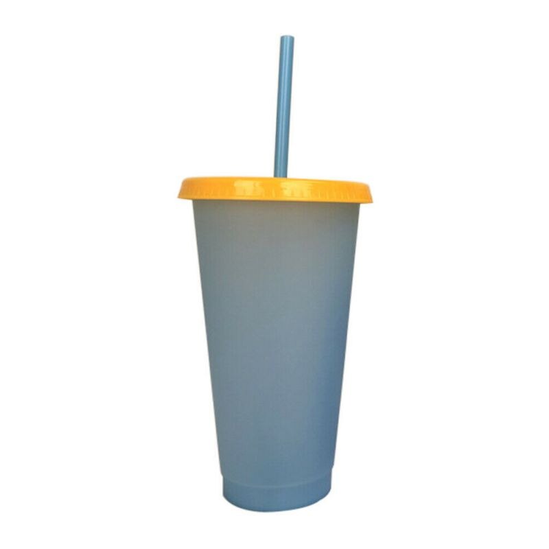Herbruikbare Plastic Water Flessen Met Rietjes Kle... – Grandado
