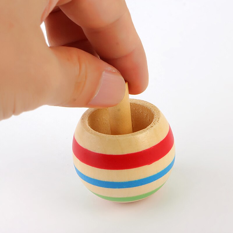 Novelty Children's Wood Gyro Toy Kids Rotating Toy... – Grandado