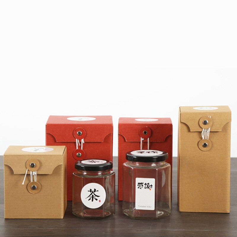 14 Sizes Box Mailer Red Kraft Paper Express Box 3-... – Grandado