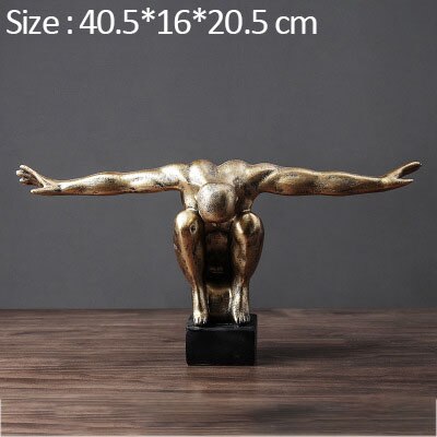 American Retro Diver Statue Resin Character Sculpt... – Vicedeal