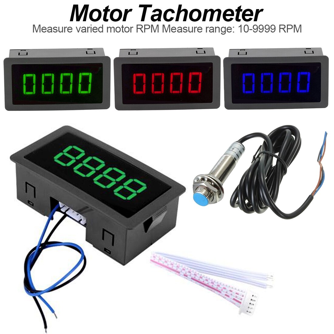 Neue 4 Digit Tachometer RPM Geschwindigkeit Meter ... – Vicedeal
