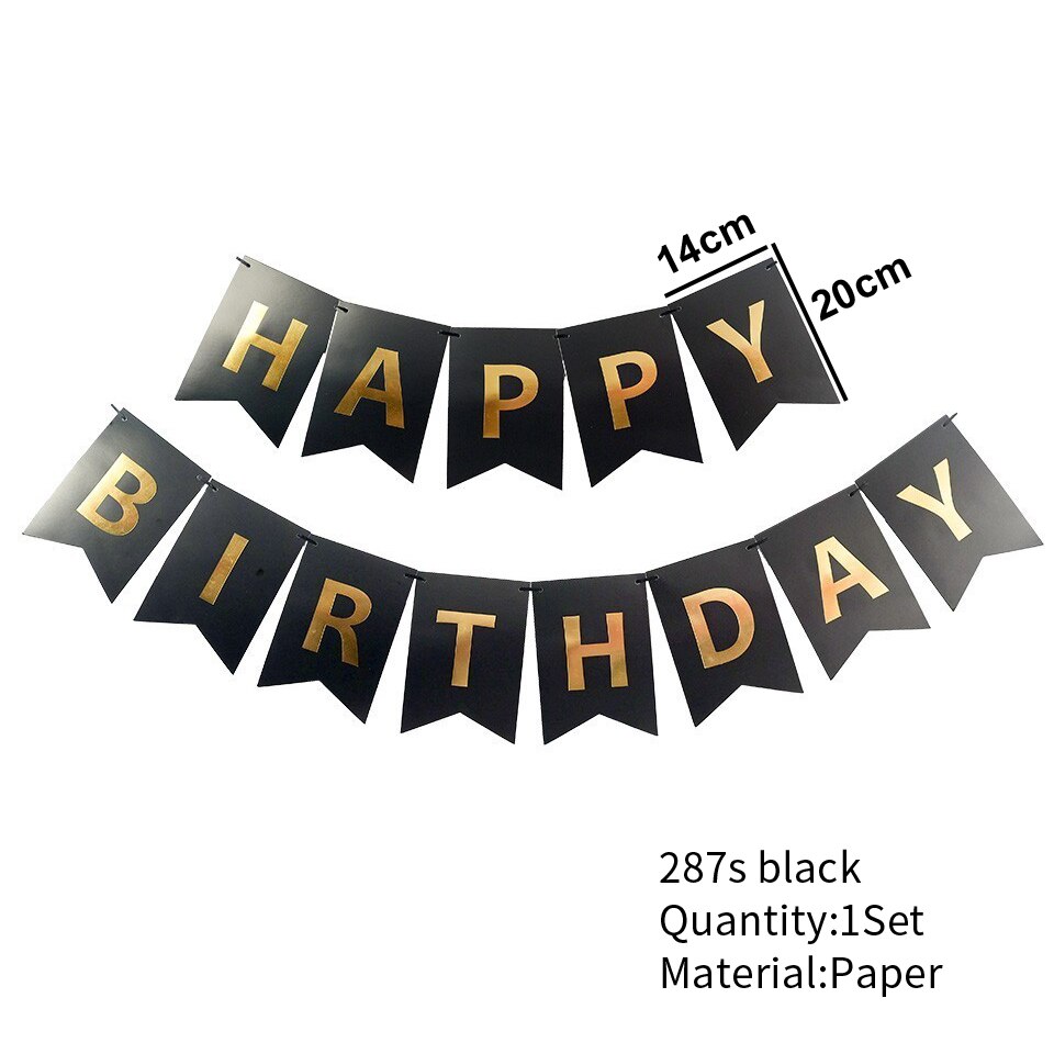 1Set Birthday Paper Flag Banner&Flags Garland Bunt... – Grandado