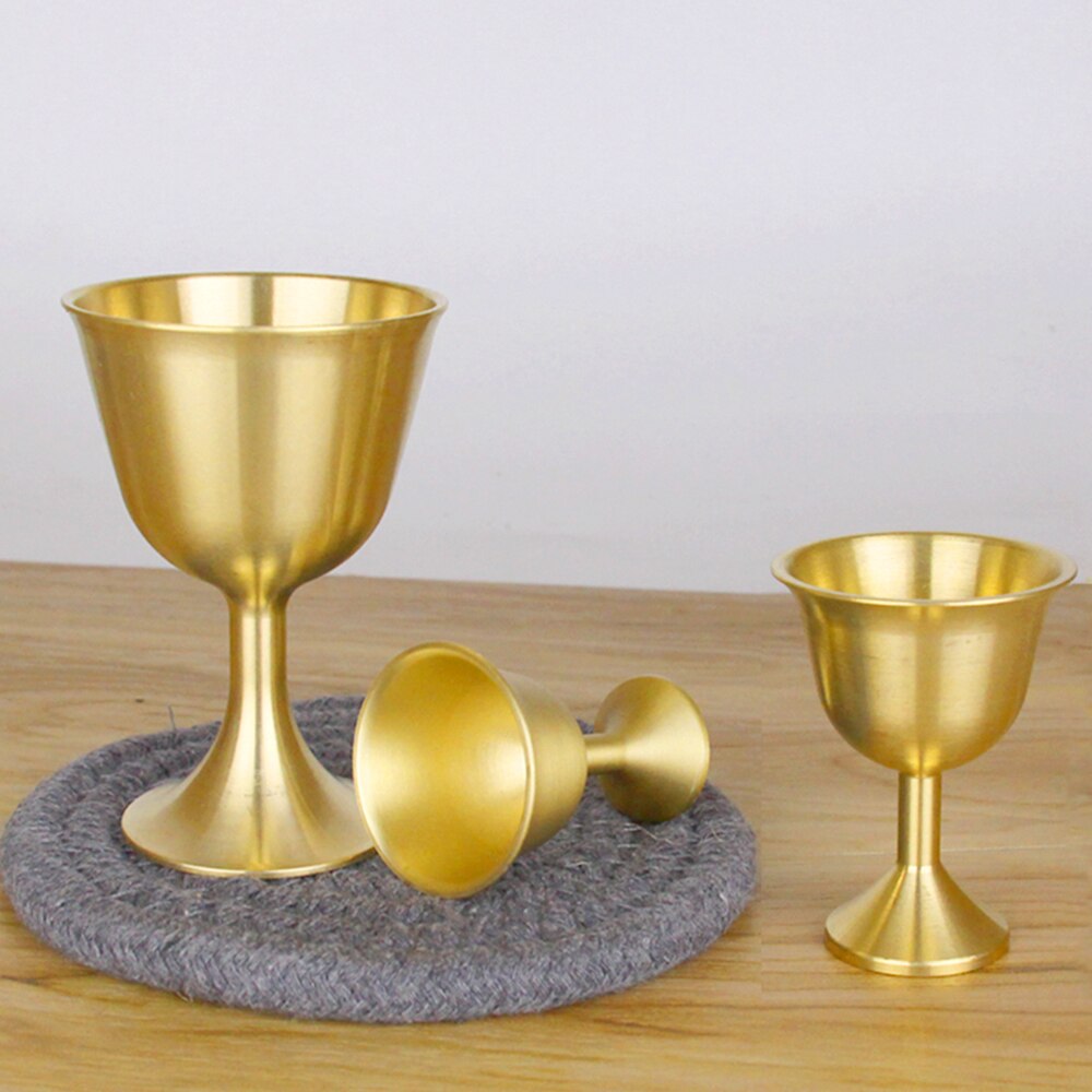 Brass Chalice Cup Wine Goblet Brass Drinking Glass... – Grandado