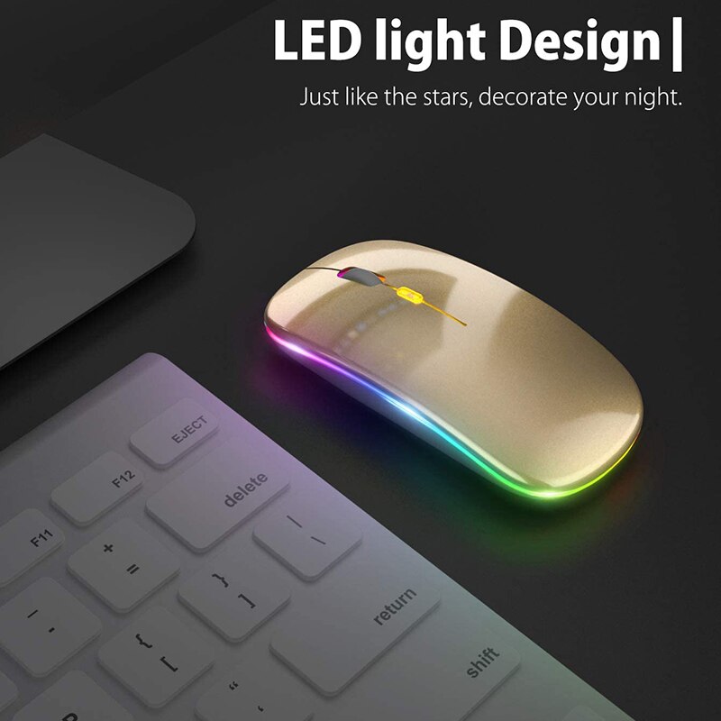 [Upgrade] LED Wireless Mouse, Mobile Optical Offic... – Vicedeal