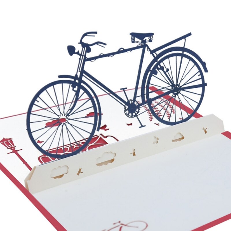 3D Bicycle Up Greeting Cards Valentine Lover Happy... – Vicedeal
