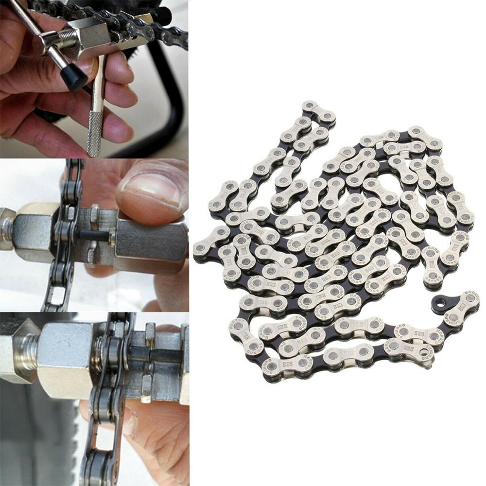 24 Speed Bicycle Chain Silver Half Hollow Bike Cha... – Grandado