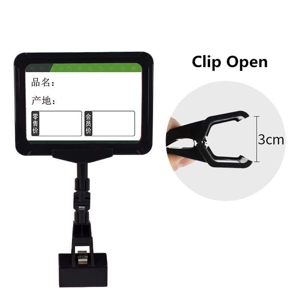 5 Pcs A5 Pop Adjustable Plastic Sign Holder Clip-o... – Grandado