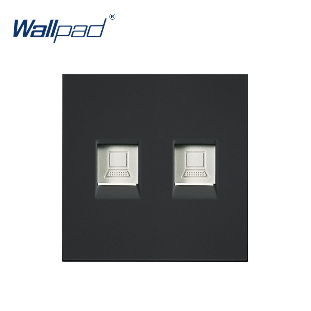 Wallpad 2 Com Socket Data Ethernet RJ45 CAT6 Outle... – Vicedeal