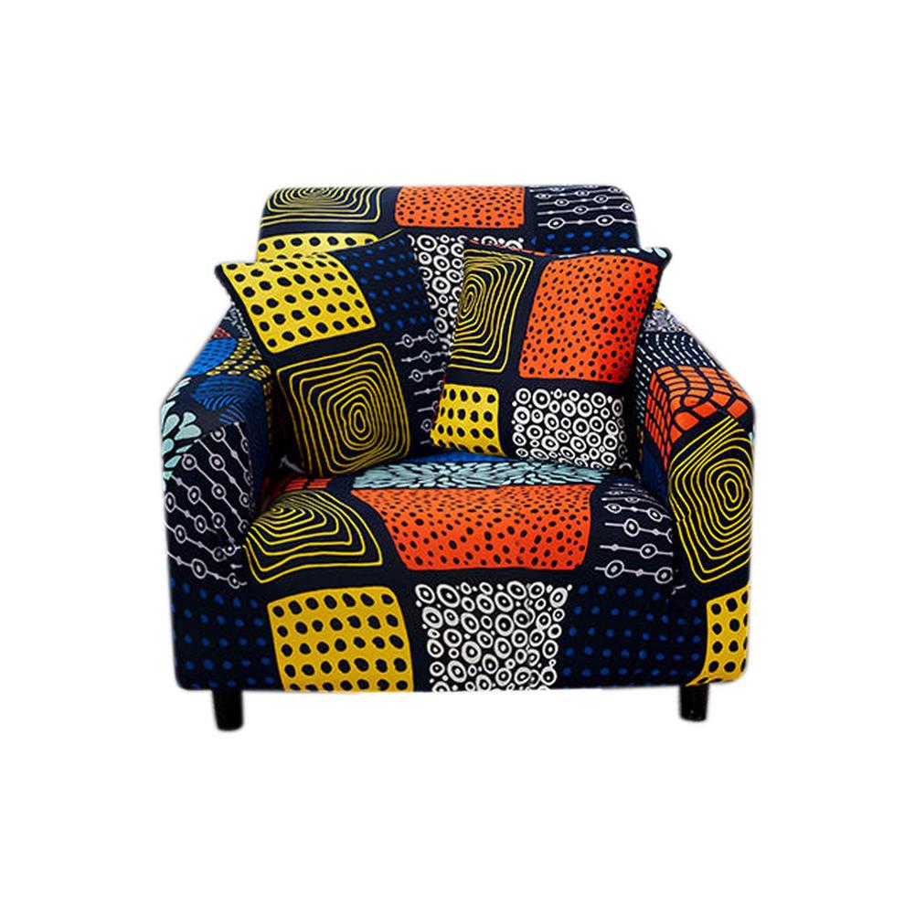 1 2 3 4 Seat Ethnic Pattern Stretch Sofa Cover Mac... – Grandado