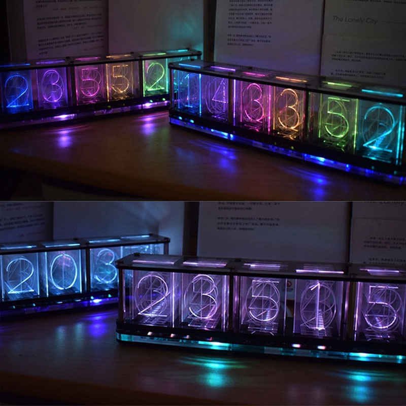 Time tube glow tube quasi-glow tube clock led digi... – Grandado