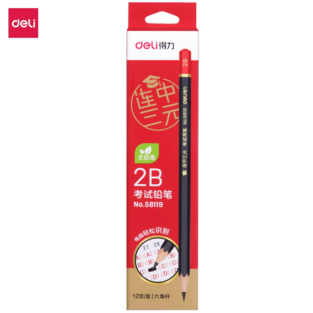 12pcs/pack Deli Student Sketch Drawing Writing Pen... – Grandado