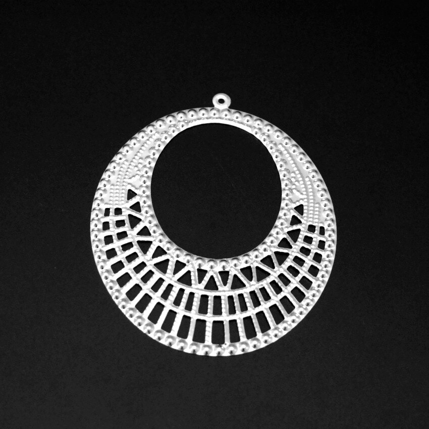 ! 10Pcs Silver Color Mixed Metal Filigree Wraps Co... – Grandado