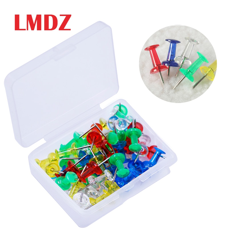 LMDZ 50Pcs Clear Push Pins Drawing Pins Notice Cor... – Vicedeal