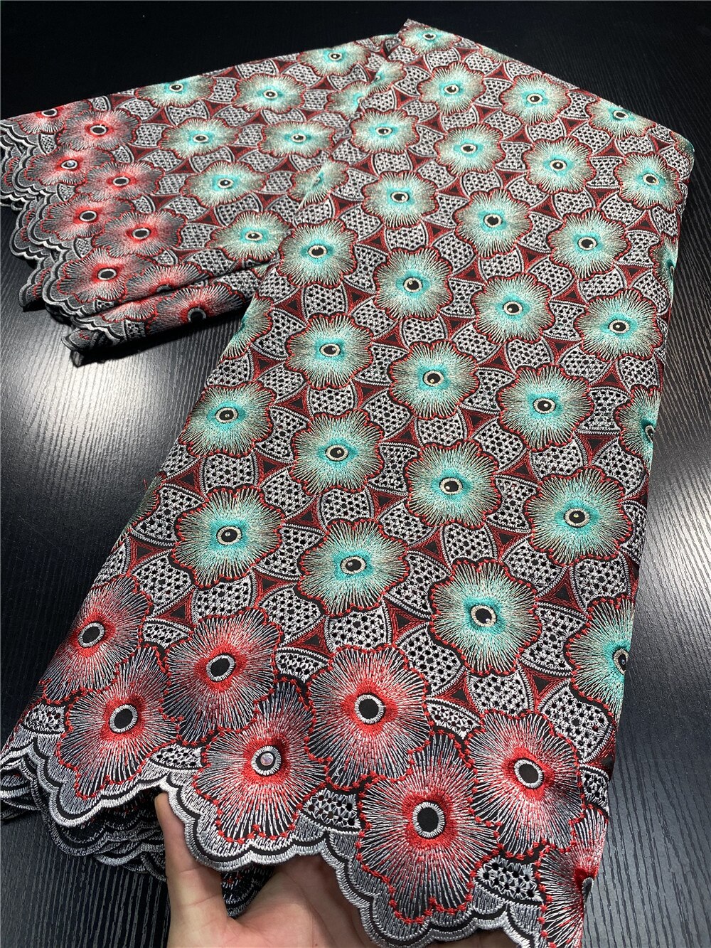 African Lace Fabric Swiss Cotton Lace Fabric Niger... – Vicedeal