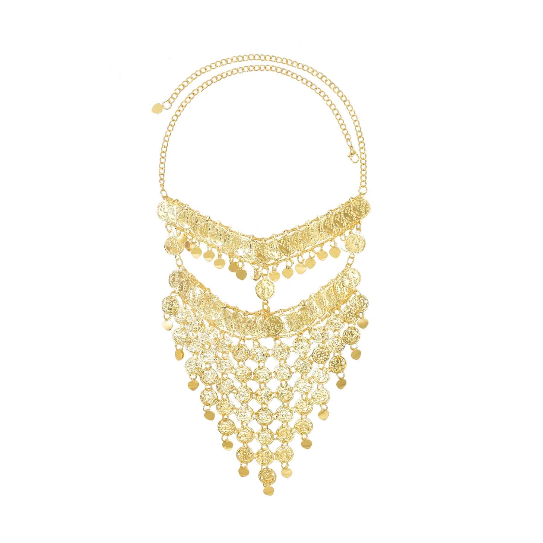 Luxury Women Coin Bell Tassel Masquerade Mask Veil... – Grandado