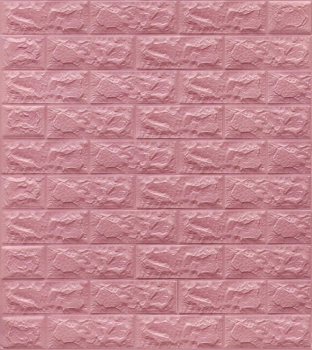 Pink 3D Self-Adhesive Wall Paper Wall Panel 441971... – Grandado