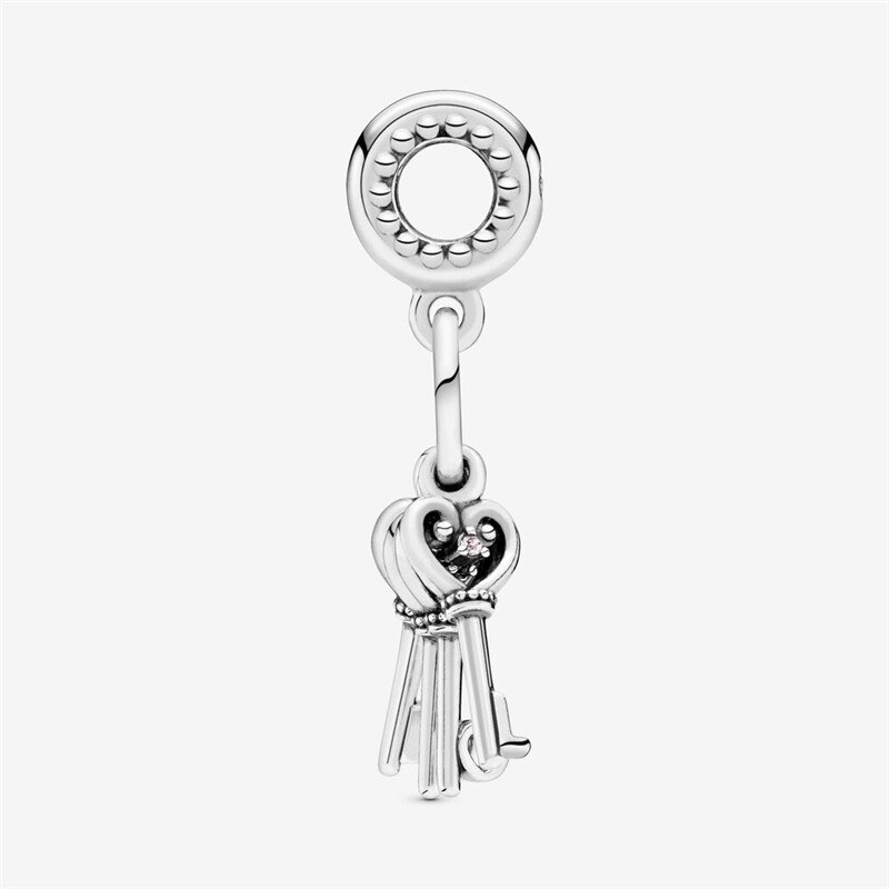 925 Sterling Silver Love Key Charm Fit Original 3m... – Grandado
