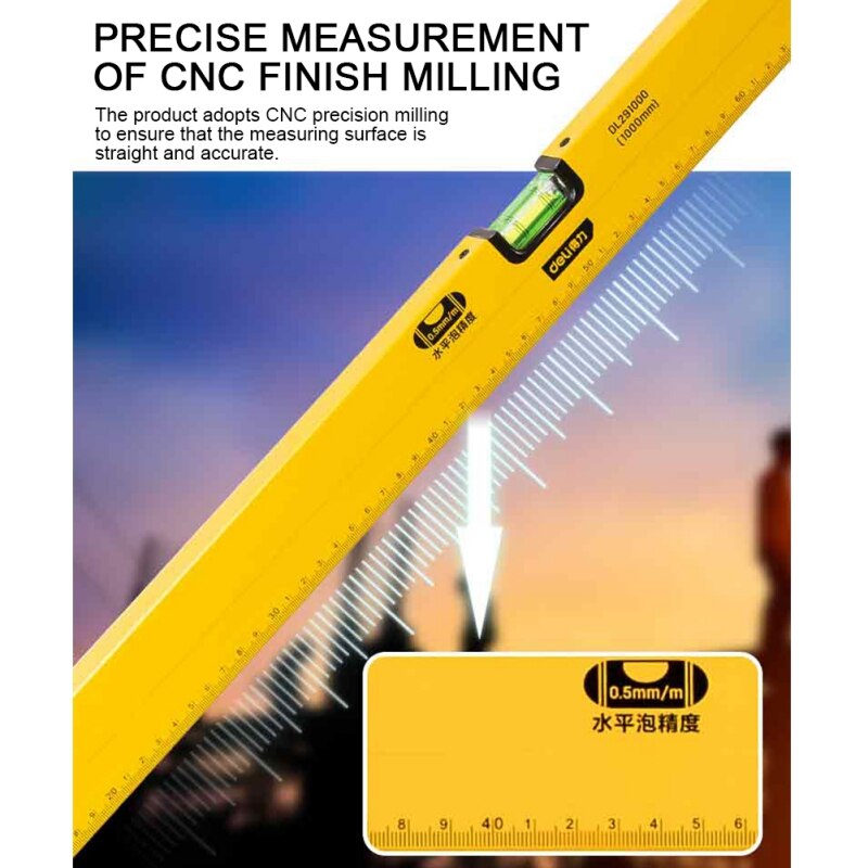 Deli Horizontal Ruler Aluminum Alloy Multi-Angle H... – Vicedeal
