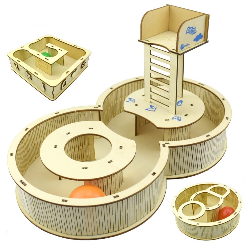 Y1QB Hamster Maze House Wooden Sport Tracks Hideou... – Vicedeal