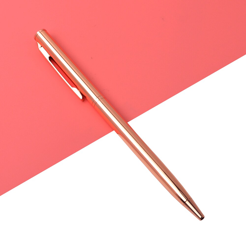 4PCS Ballpoint Pen Rotating style Rose Gold Metal ... – Vicedeal