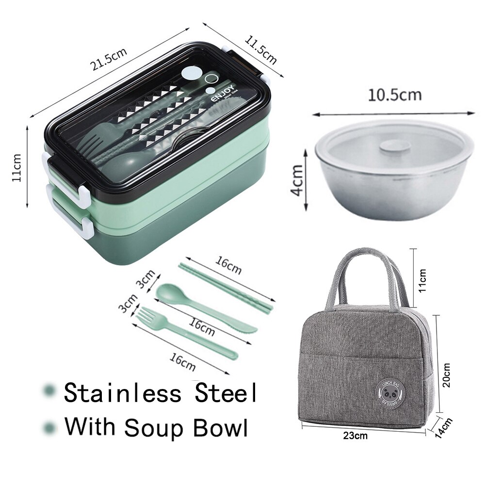 Portable Lunch Box Microwae Heating Bento Boxes Fo... – Grandado