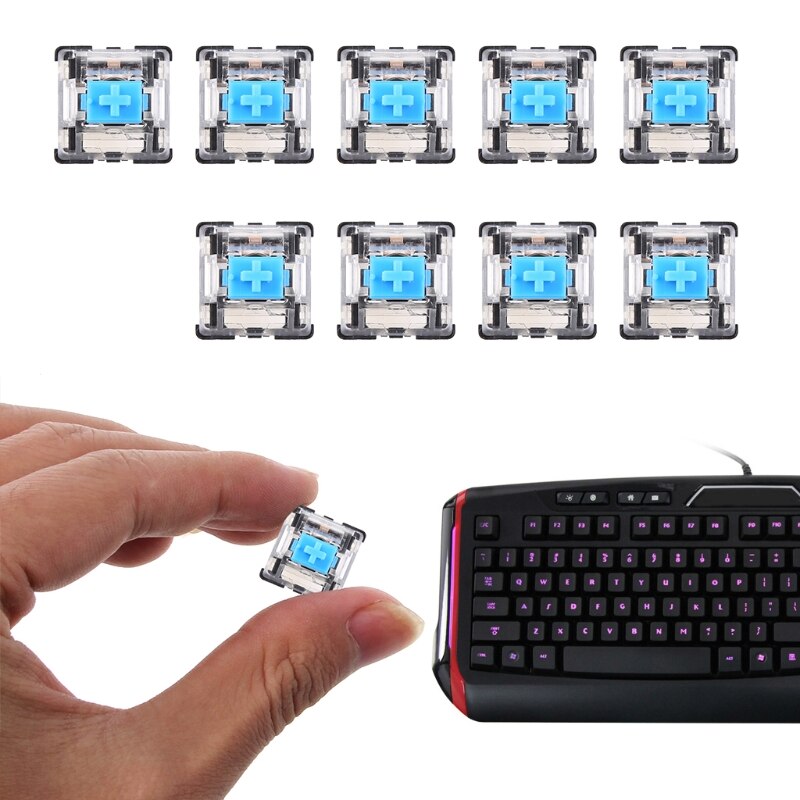 10Pcs 3 Pin Mechanical Keyboard Switch Blue for Ch... – Grandado
