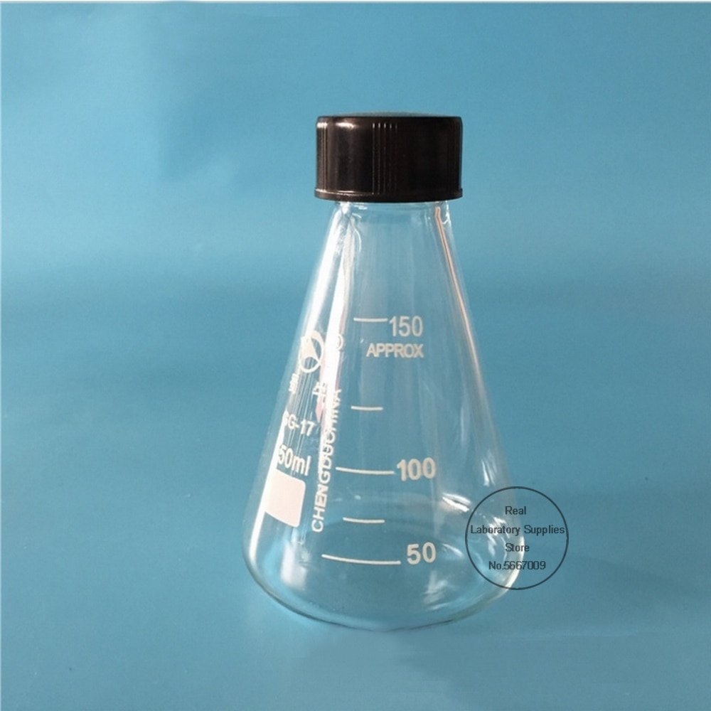 Matraz cónico de vidrio de borosilicato, frasco tr... – Grandado