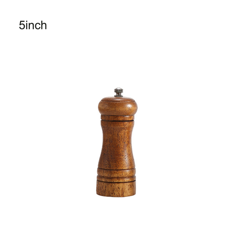 Salt And Pepper Grinder Pepper Mill Solid Oak Wood... – Vicedeal