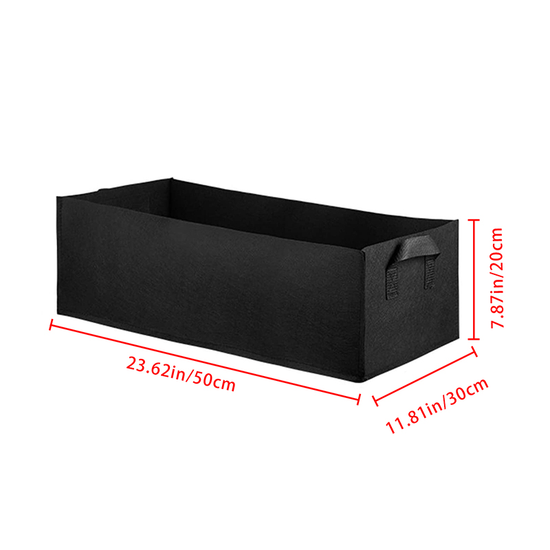 Rectangle Flower Grow Bag 40/50/60cm Fabric Felt R... – Grandado