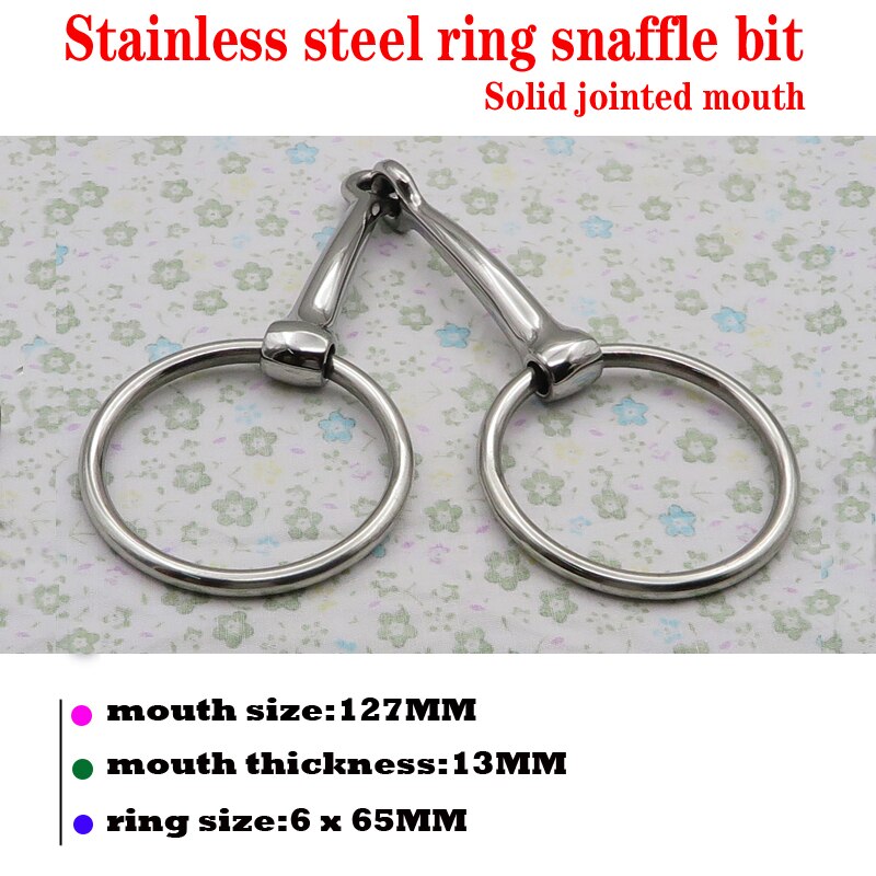stainless steel ring snaffle bit,solid jointed mou... – Vicedeal