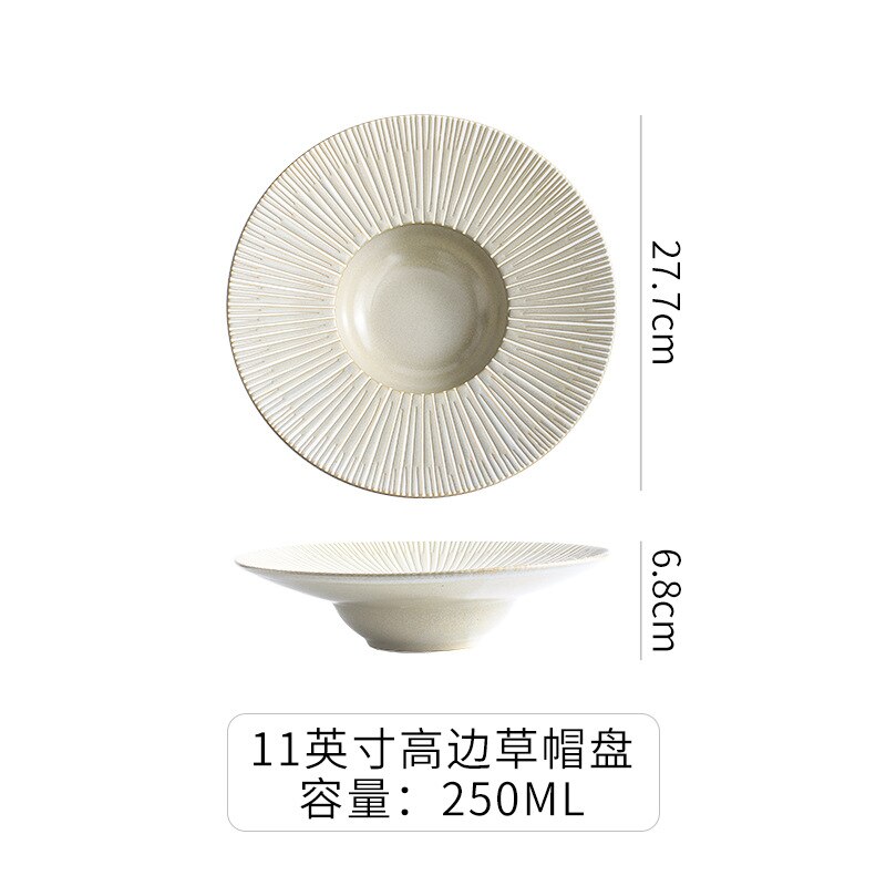 Plate Nordic Ceramic Dinner Plate Set Pasta Plate ... – Grandado