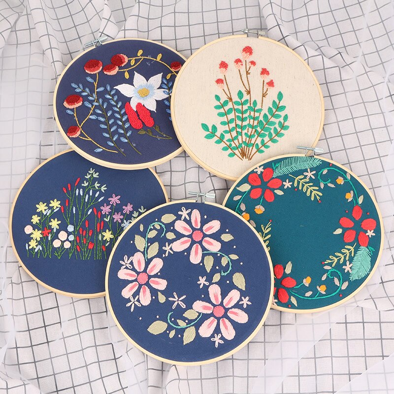 Handmade Embroidery DIY Kit for Beginner Flower Wi... – Grandado