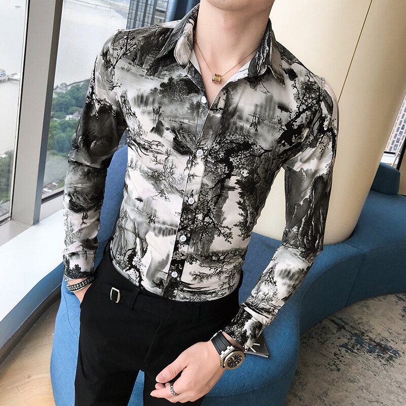 Koreaanse Slim Fit mannen Shirt Brand Lange Mouwen... – Vicedeal