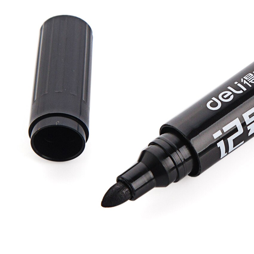Permanent Black Ink Marker Pens Waterproof Oily Si... – Grandado