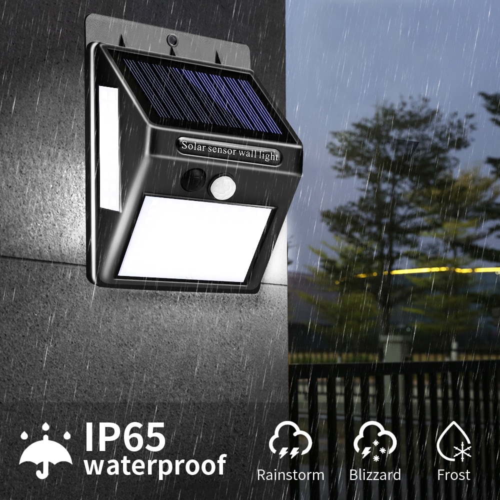 100 Led Solar Light Outdoor Solar Lamp Pir Motion ... – Vicedeal