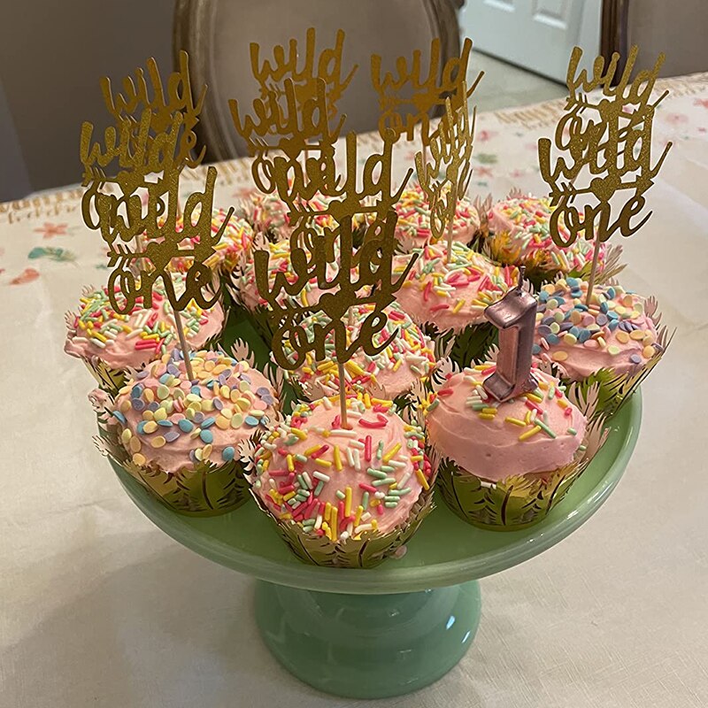 10pcs Rose Gold Oh Baby Cupcake Topper Boy Girl Bi... – Grandado