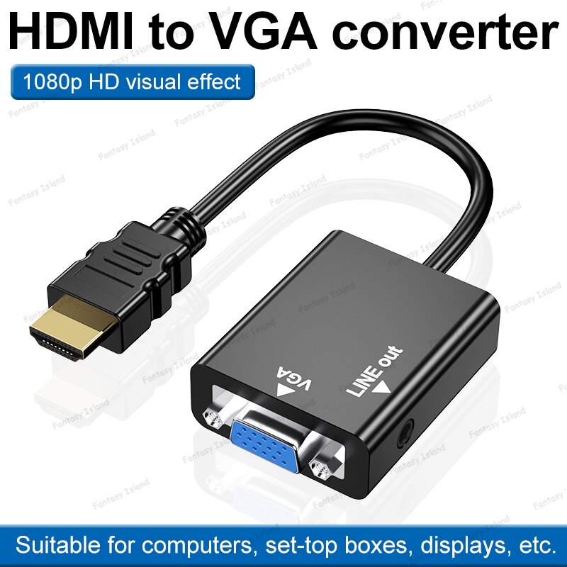 HW-2201 Hdmi Naar Vga Converter Met Audio Voeding ... – Grandado