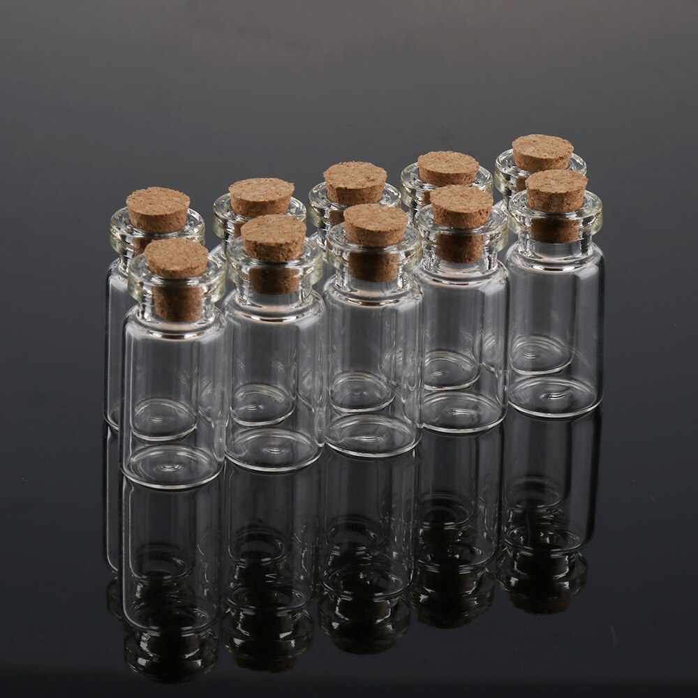 10PCS Mason Jar Wish Bottles Tiny Small Empty Clea... – Grandado