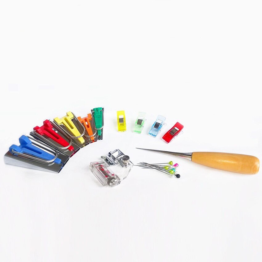 Bias Tape Maker Kits All 5 Sizes 1/4" 3/8" 1/2" 3/... – Grandado