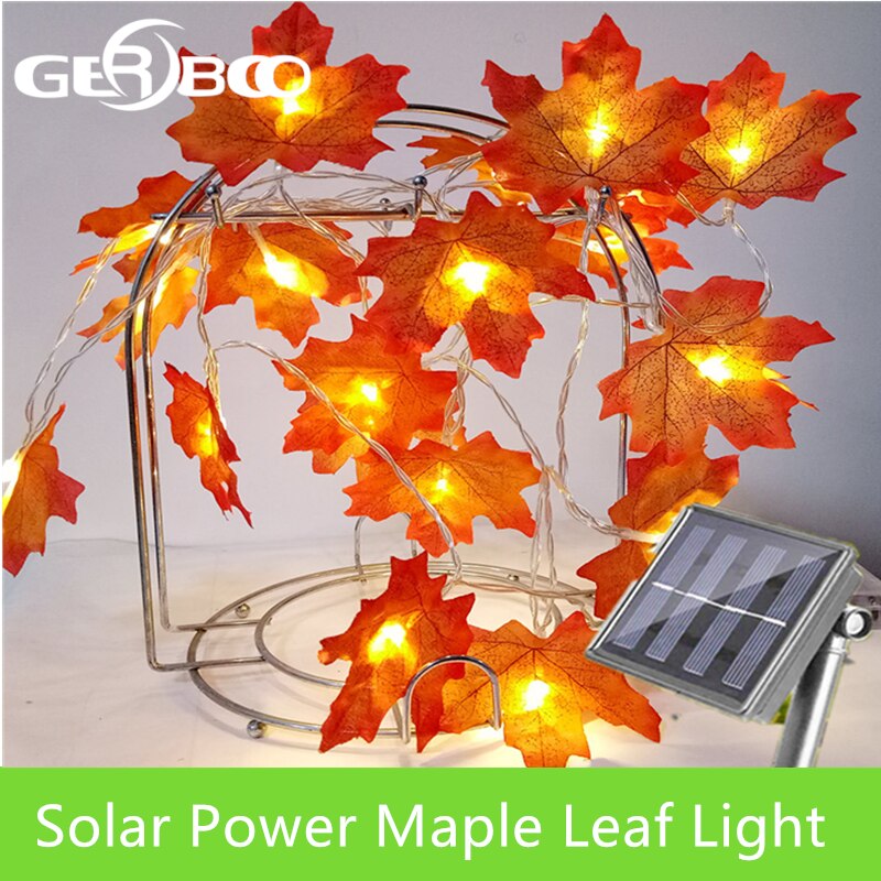 LED Outdoor Solar Lamp Maple Leaf 30/60 LEDs Strin... – Vicedeal