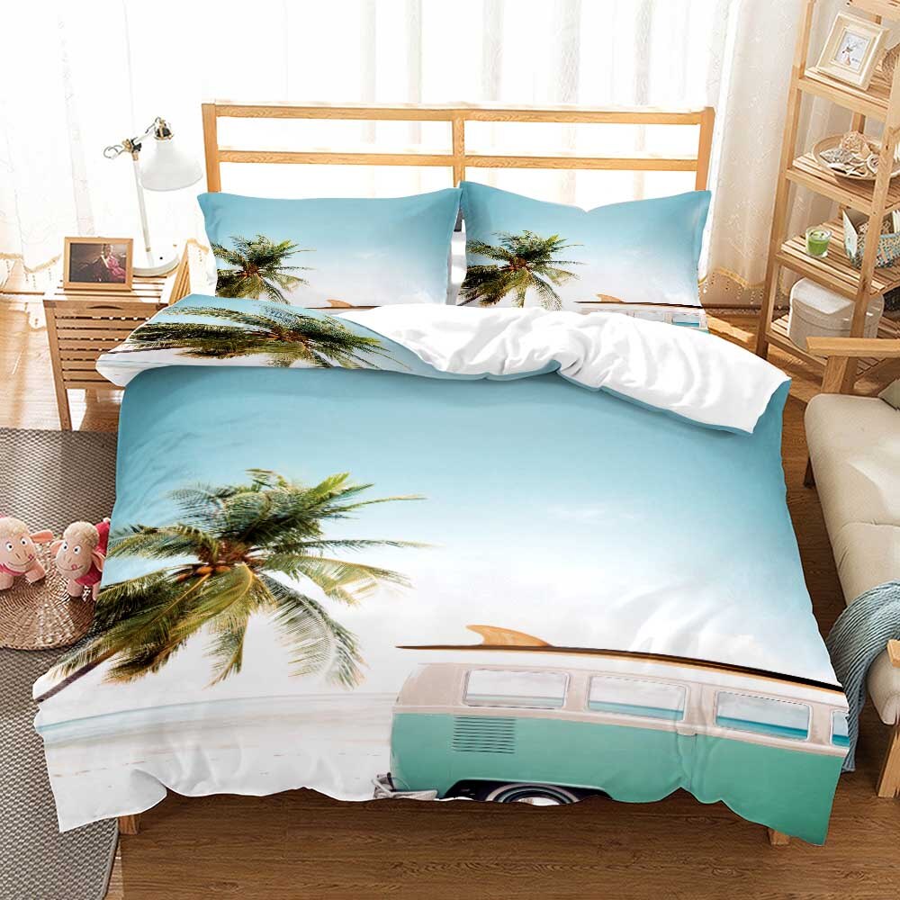 Beach Bedding Set Resort Duvet Cover Sets Comforte... – Grandado